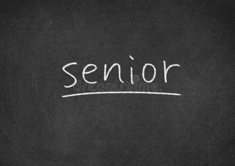 Senior stock photo. Image of blackboard, word, education - 165976284