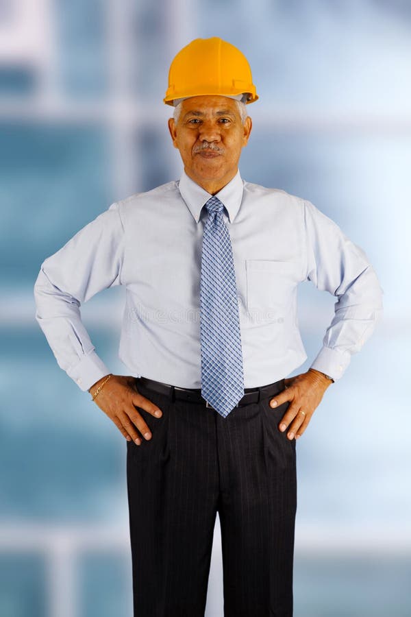 Senior Construction Foreman Stock Image - Image of elderly, builder ...