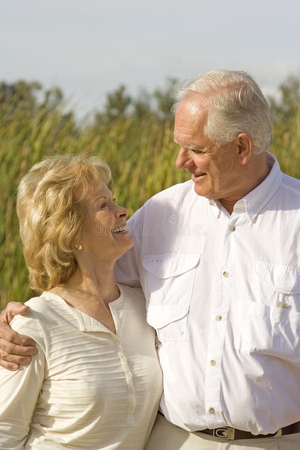 Senior Happy Smiling Couple Stock Photo - Image of lovers, embrace: 3071552