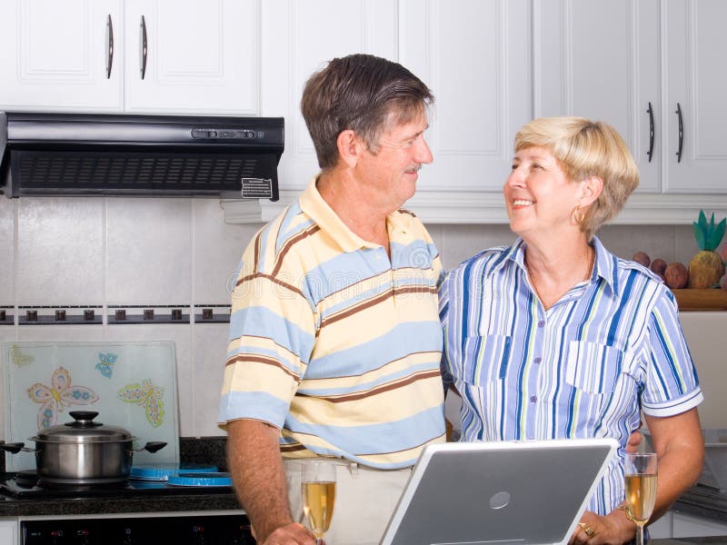 Senior people cooking stock image. Image of food, cooking - 18353441