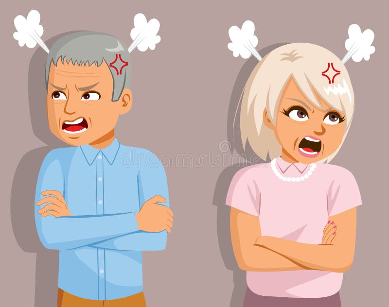 Couple arguing stock vector. Illustration of confrontation - 27821876