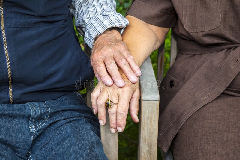 Senior holding hands stock photo. Image of aging, couple - 6796106