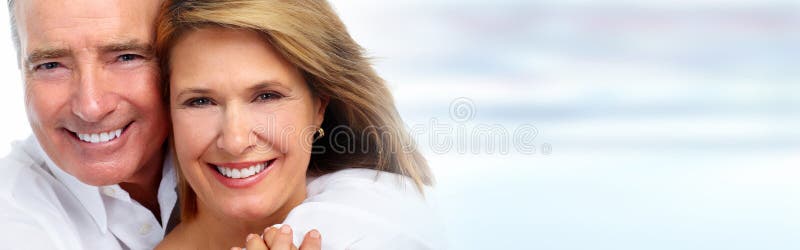 Senior couple smiling. stock image. Image of couple, pensioner - 89859343