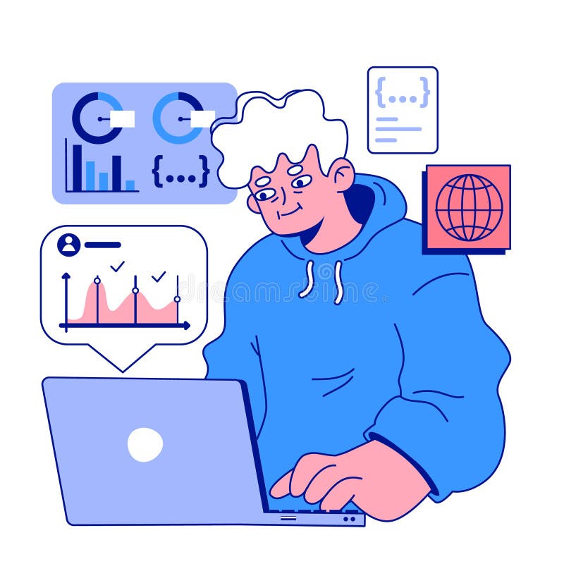 Oldman Programming Stock Illustrations 4 Oldman Programming Stock Illustrations Vectors 7839