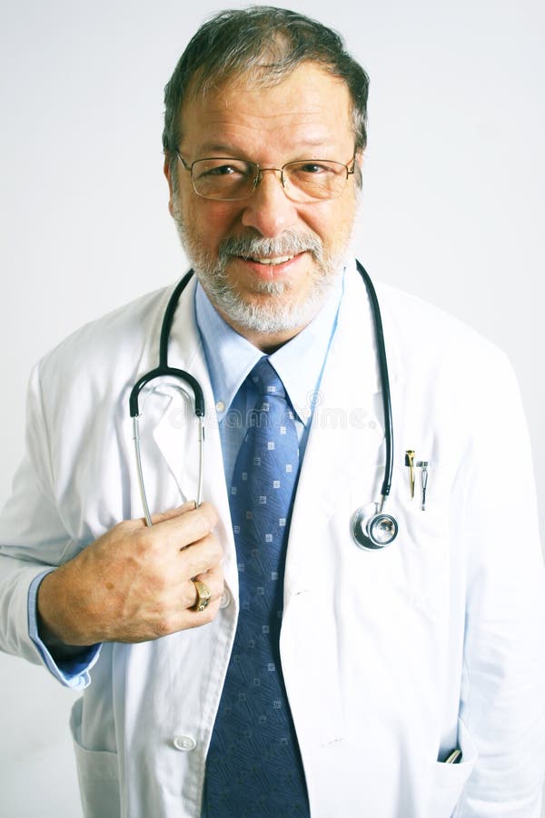 Senior doctor smiling stock image. Image of life, care - 4130353