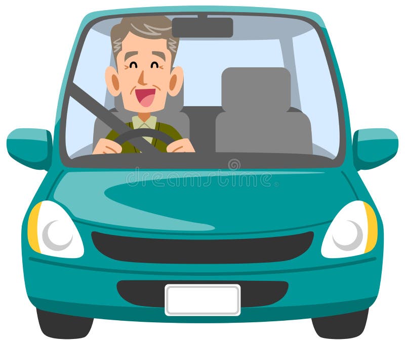 Good Driver and Police Illustration Stock Illustration - Illustration ...