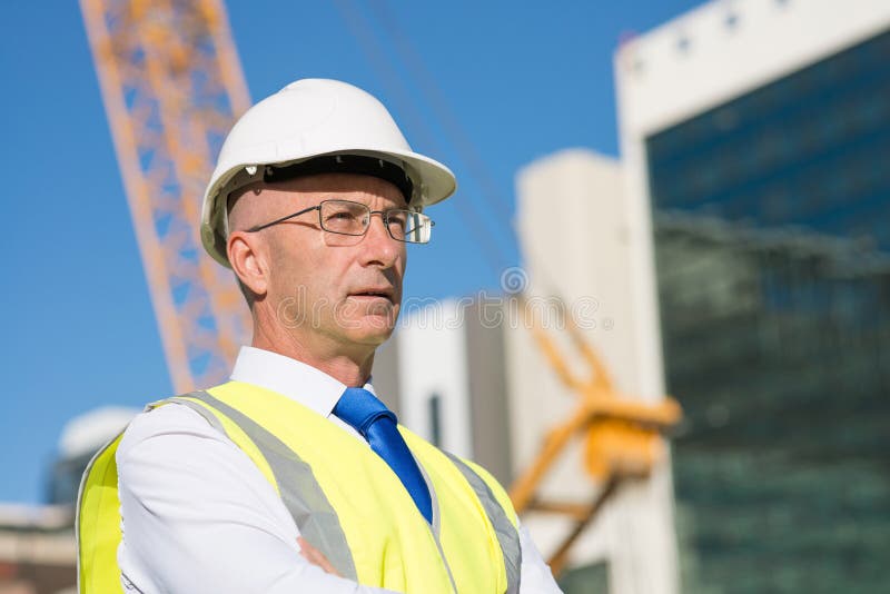 Senior engineer stock photo. Image of citizen, arms, build - 81934554