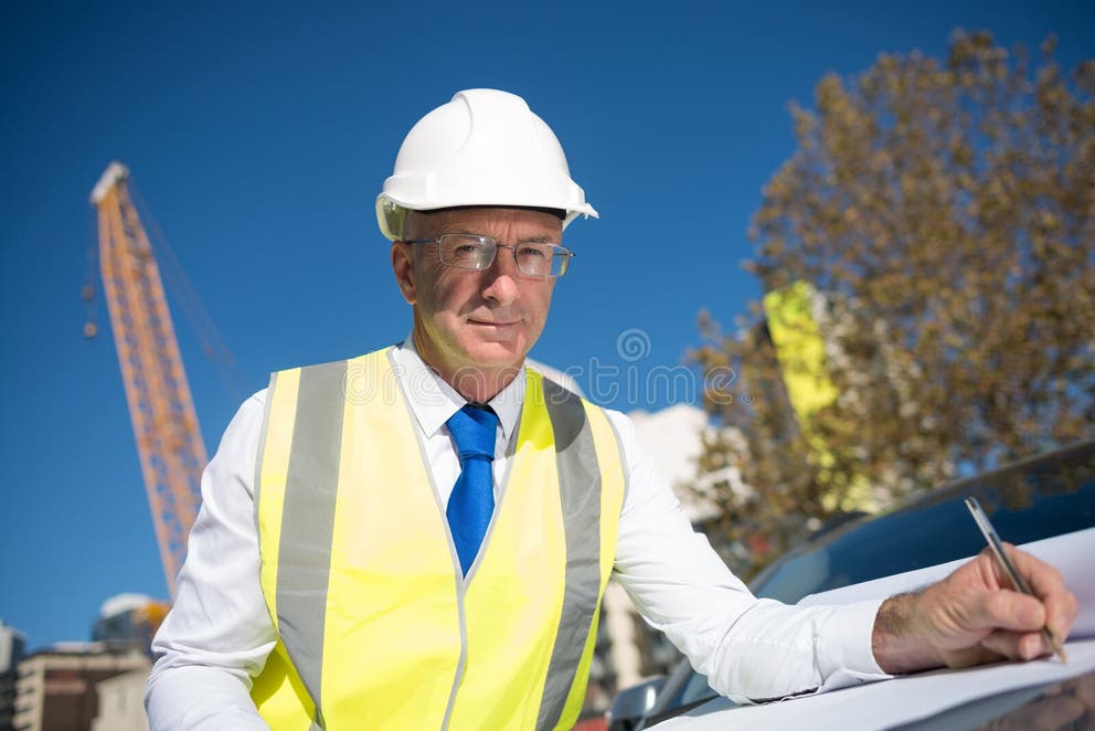 Senior engineer stock photo. Image of boss, project, controlling - 61142048