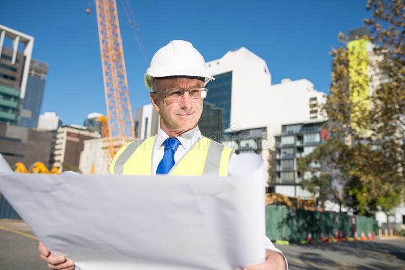 Senior engineer stock image. Image of construction, build - 62308085