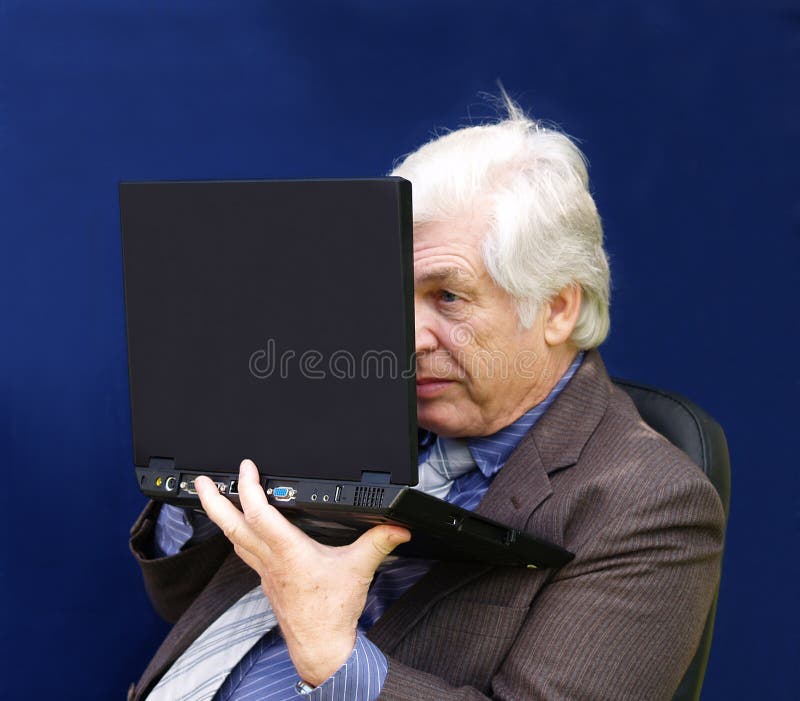 Senior executive stock photo. Image of business, pensive - 3333748