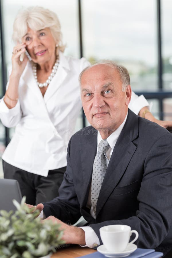 Senior executive in office stock photo. Image of partner - 62618834