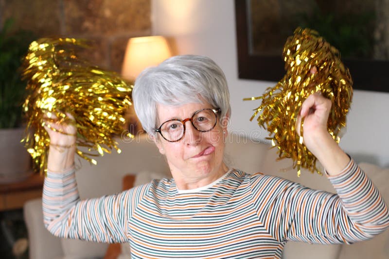 Old Woman Cheerleader Stock Photos - Free & Royalty-Free Stock Photos ...