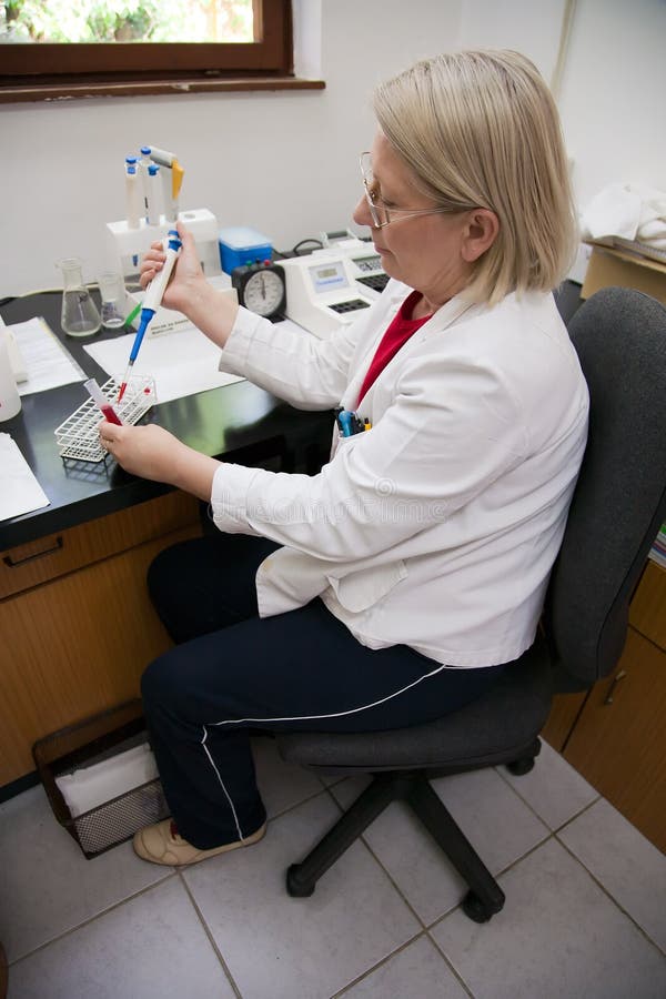 Senior Female Scientist Working in the Laboratory Stock Image - Image ... Senior Female Scientist Working in the Laboratory Stock Image - Image ...