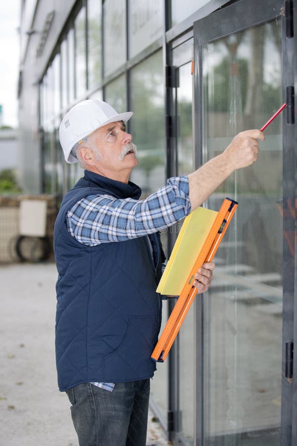 Senior Foreman at Construction Site Stock Photo - Image of professional ...