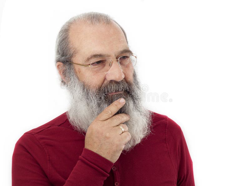 Senior with Full White Beard Stock Photo - Image of person, long: 51898394