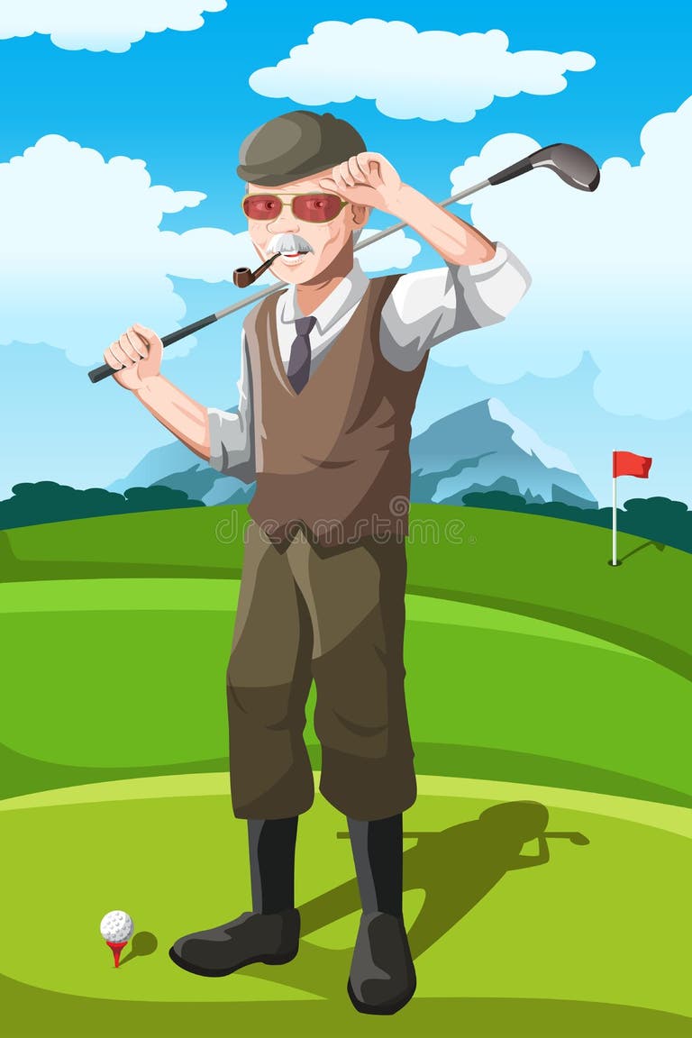 Old Golfer Stock Illustrations – 401 Old Golfer Stock Illustrations ...