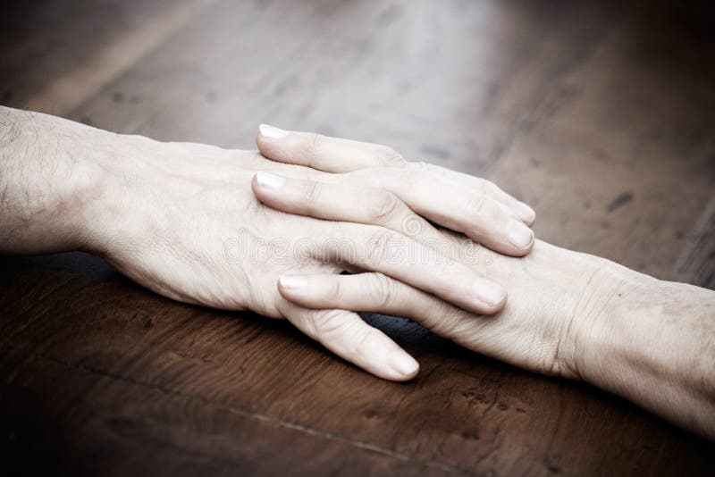 Senior hands stock image. Image of together, serene, sharing - 2150337