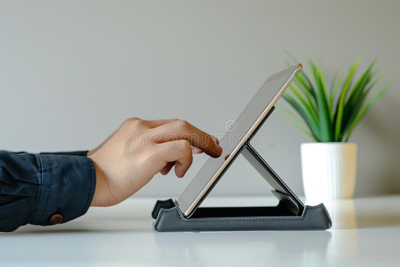 Senior Hands on Digital Tablet, Learning Technology, Modern Elderly ...