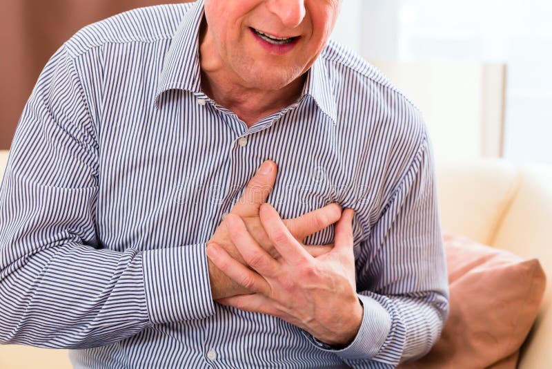Senior Having Heart Attack at Home Stock Image - Image of doctor ...