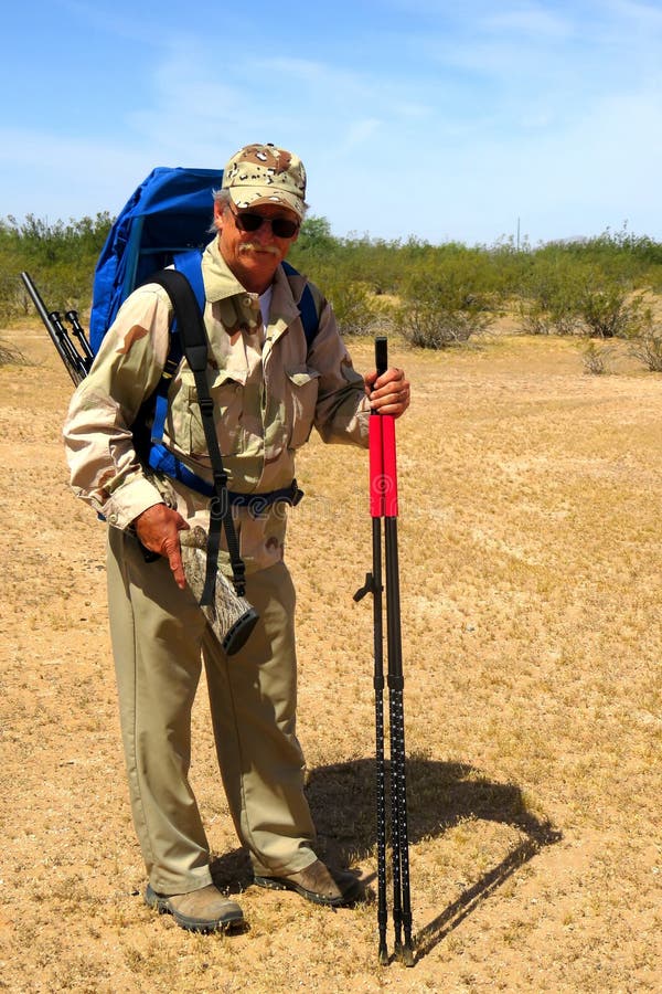 Senior Geologist stock image. Image of hammer, time, stone - 9053323