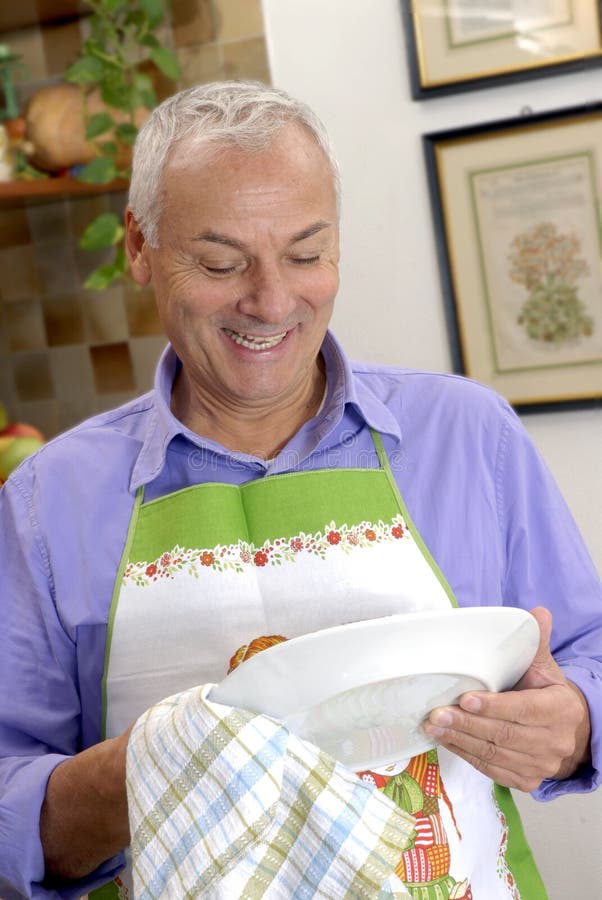 Senior cooking stock image. Image of food, house, adult - 8759161