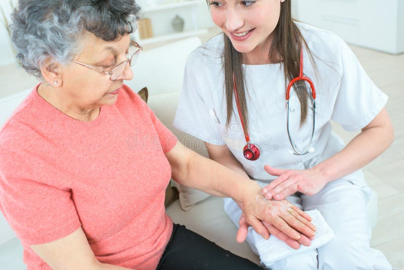 Senior Lady Having Check by Doctor Stock Image - Image of mature, care ...