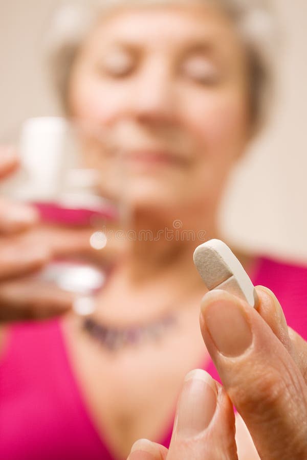 Senior Woman with Telephone Stock Photo - Image of conversation, hair ...