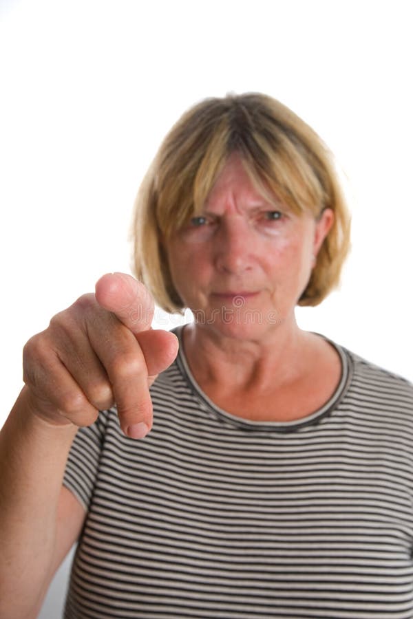 Angry woman pointing stock photo. Image of mood, pointing - 1868416