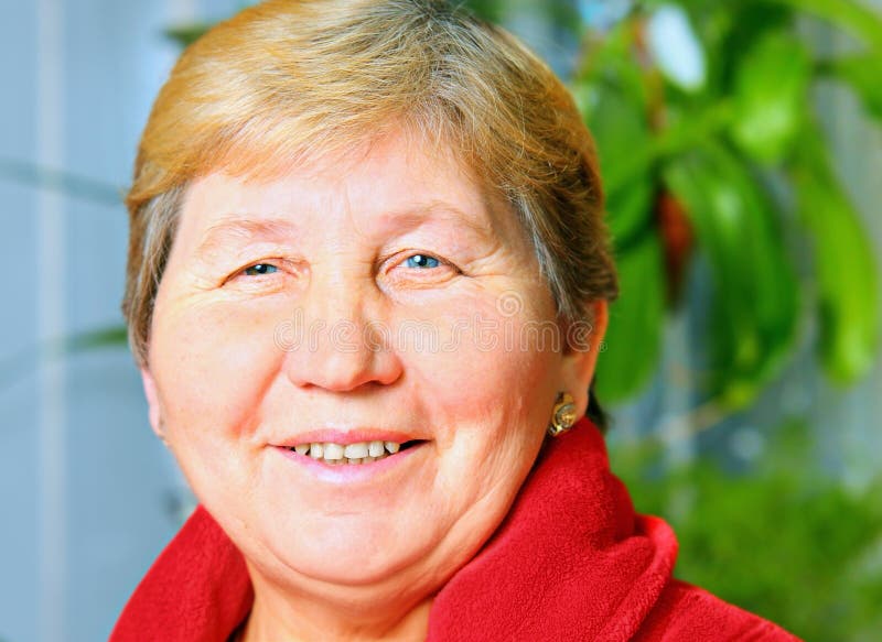 Senior lady portrait stock image. Image of people, woman - 18242715