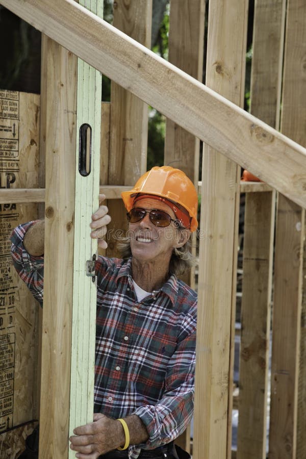 Senior Male Construction Worker Stock Photo - Image of senior ...