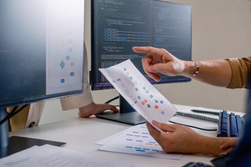 Senior Male Participating in a Computer Programming Bootcamp, Improving Skills and Learning ...