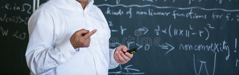 Senior Math Teacher Teaching Mathematics Stock Photo - Image of ...