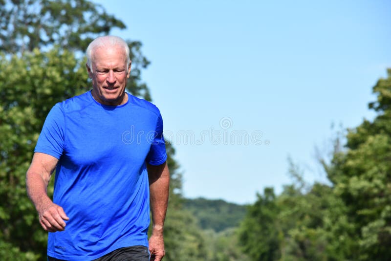 Senior Male Walking Outside Stock Photo - Image of walker, adult: 146561042