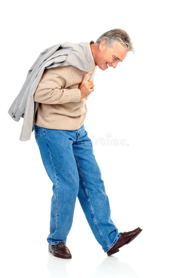 Old Man Fallen Downstairs Unconscious Stock Image - Image of injury ...