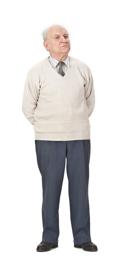 Senior man standing-up stock photo. Image of grandfather - 6243588