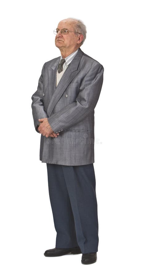 Senior man standing-up stock photo. Image of grandfather - 6243588