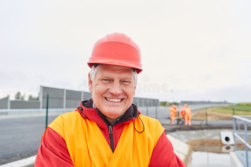 Senior Man As a Construction Worker with Experience Stock Photo - Image ...