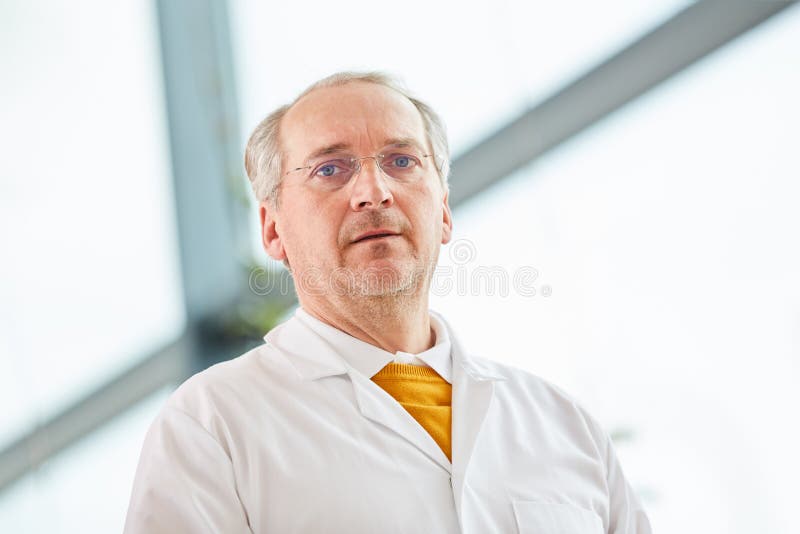 Senior Man As Medicine Professor Stock Photo - Image of science ...