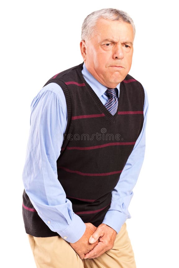 A Senior Man with Bladder Control Problem Stock Photo - Image of ...