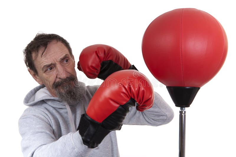 Old age boxing stock photo. Image of retired, glove, active - 23497126