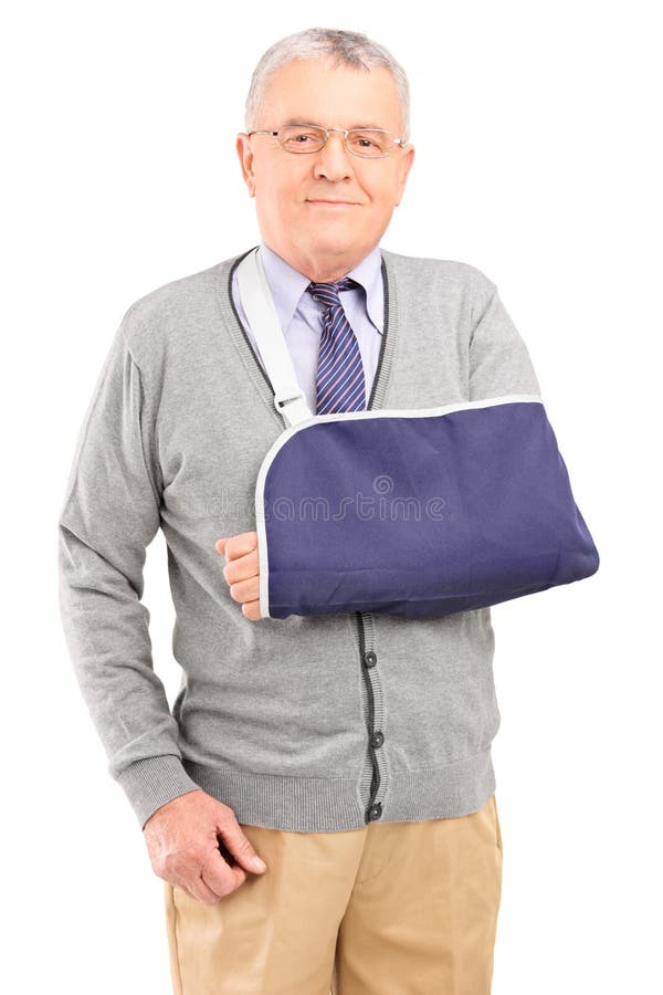 Senior Man Broken Arm Posing Stock Photos - Free & Royalty-Free Stock ...