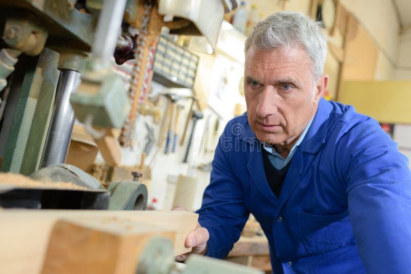 Senior Man Buying Construction Wood in Diy Store Stock Photo - Image of ...