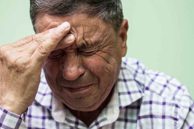 Senior man crying stock image. Image of crying, aging - 96285259