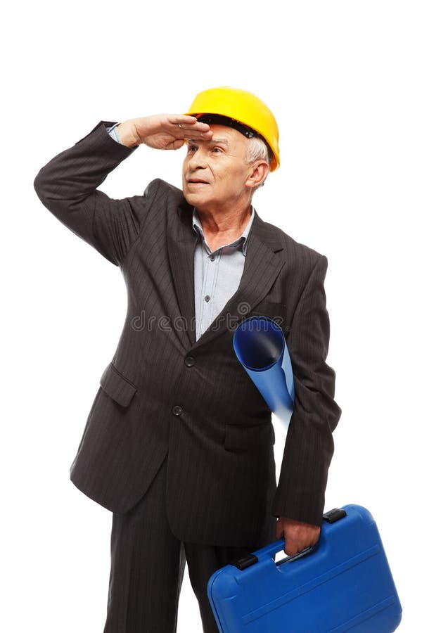 Senior man engineer stock image. Image of occupation - 39244891