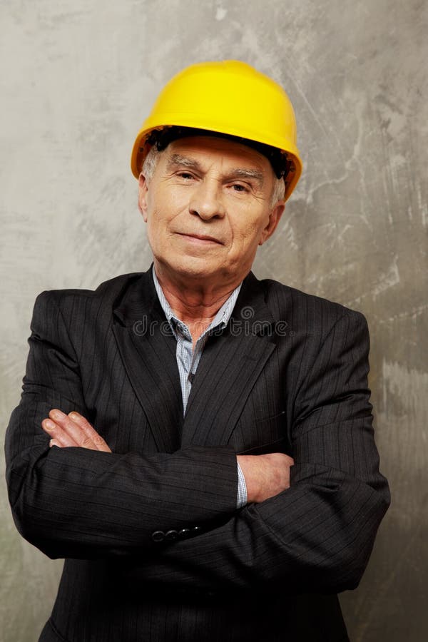 Senior man engineer stock photo. Image of maturity, construction - 39158500