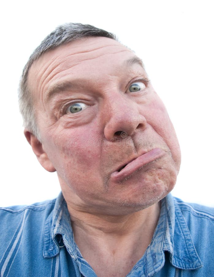 Senior Man With Goofy Expression Royalty Free Stock Photos - Image: 7397218