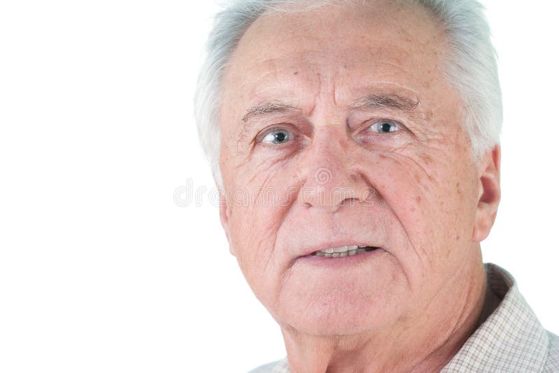Senior man head shot stock photo. Image of older, aged - 28474058