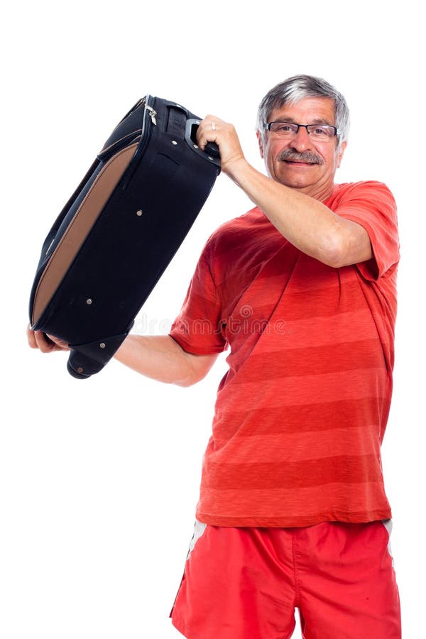 Man holding luggage stock image. Image of holiday, corporate - 24301005
