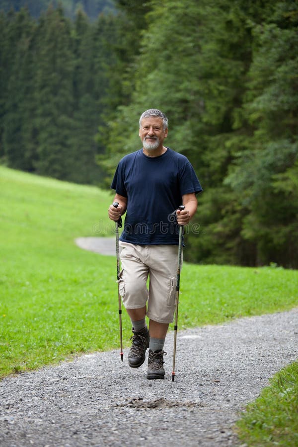 Senior Man Nordic Walking Outdoors Stock Image - Image of activities ... Senior Man Nordic Walking Outdoors Stock Image - Image of activities ...