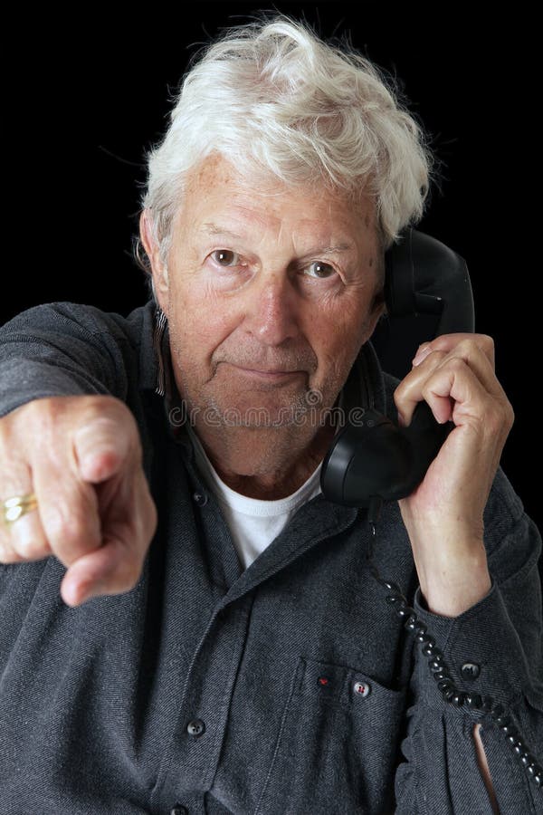 Senior man pointing stock image. Image of office, nostalgia - 79337815